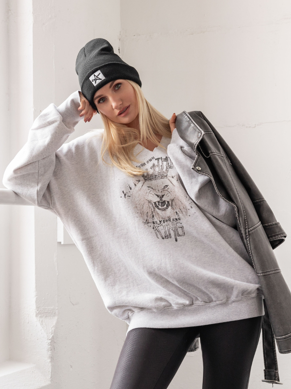 Wonder Raw V Sweater - Grey – Wondercru